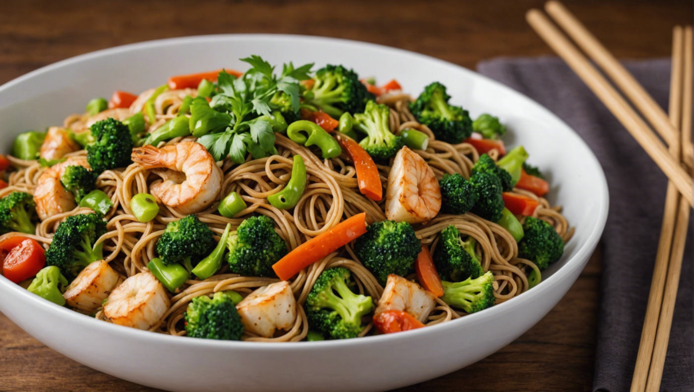 La recette facile pour des nouilles chinoises sautées aux légumes ...
